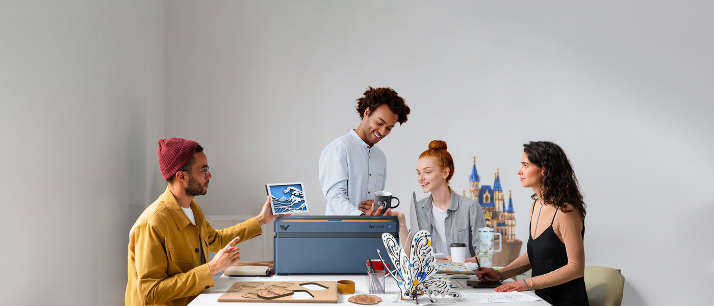 The World's 1st Auto-Lifting Laser Engraver | WeCreat