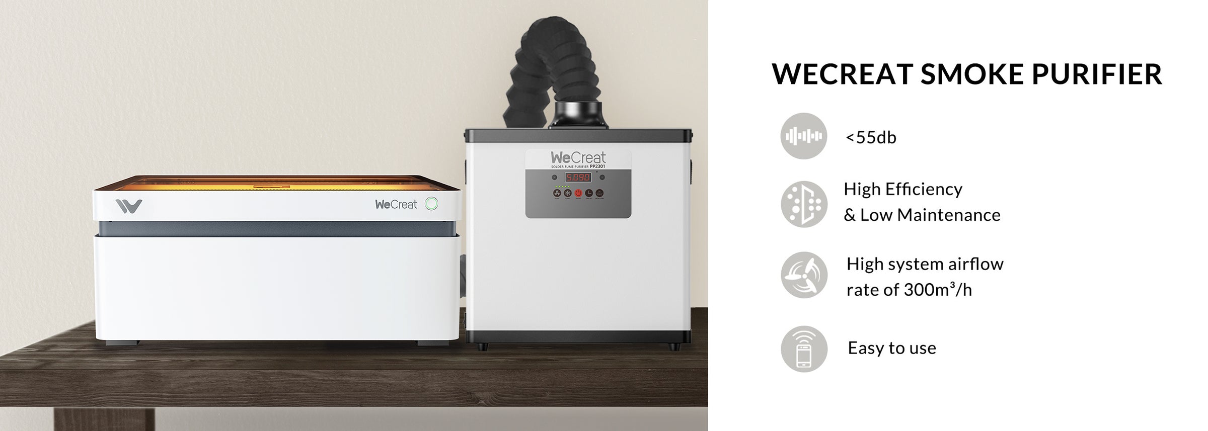 Fume Extractor for Laser Engraver | WeCreat