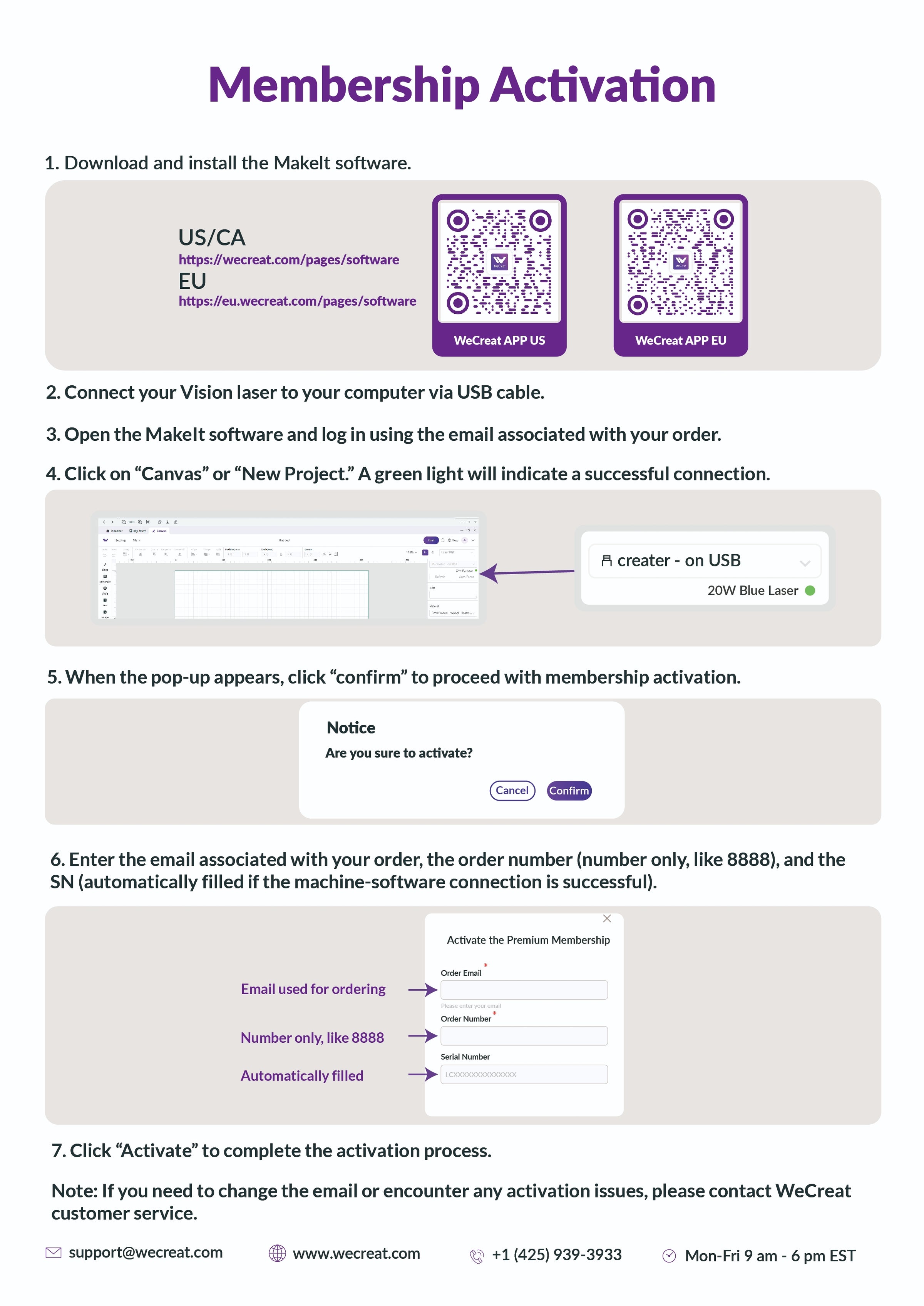 Membership Activation | WeCreat