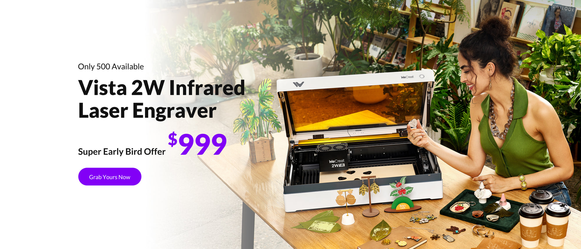 The World's 1st Auto-Lifting Laser Engraver | WeCreat