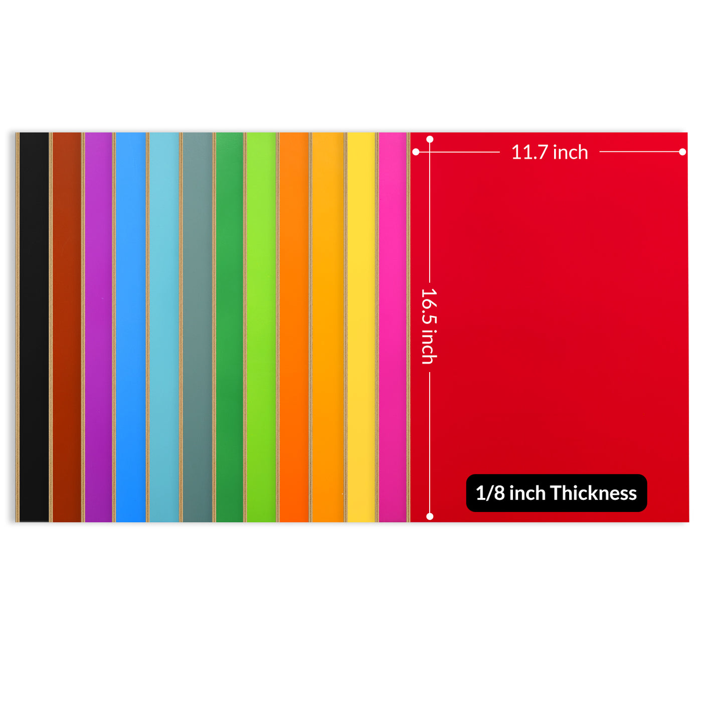 WeCreat Single-sided UV Ink Printed Solid Color Plywood