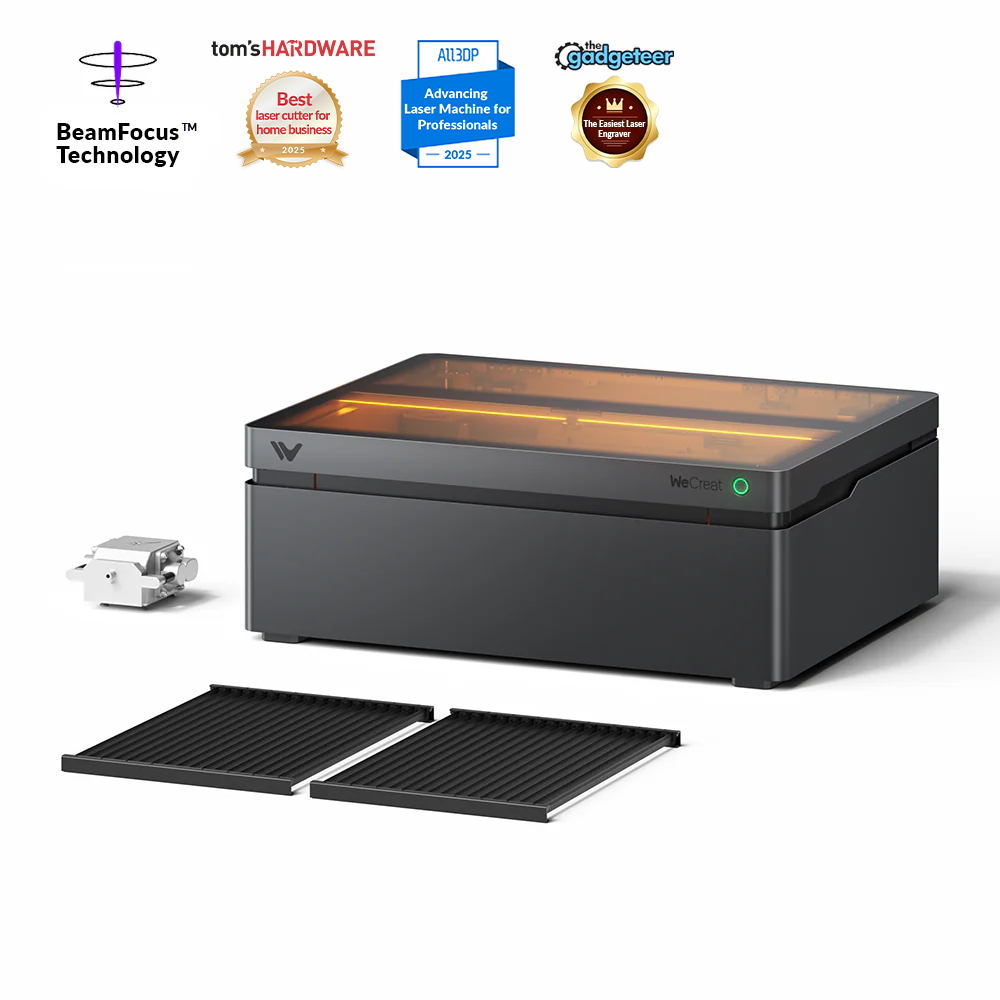 WeCreat Vision Pro – Desktop Laser Cutter with 60W-Equivalent Power for ...